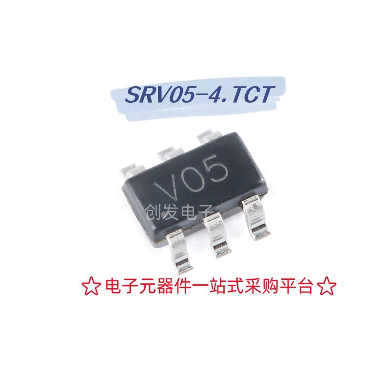 10pcs/ srv05-4. tct sot-23-6 5v 4tvs