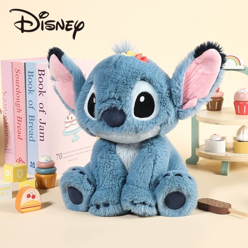 Мягкая игрушка, Мягкие плюшевые игрушки куклы Disney Stitch, милая куколка‑компаньон для детей, 25 см,1шт.