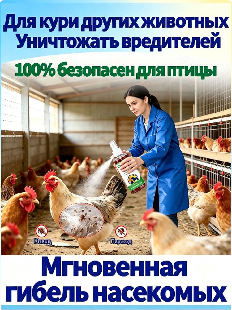 Эффективное средство от пероедов и блох для кур