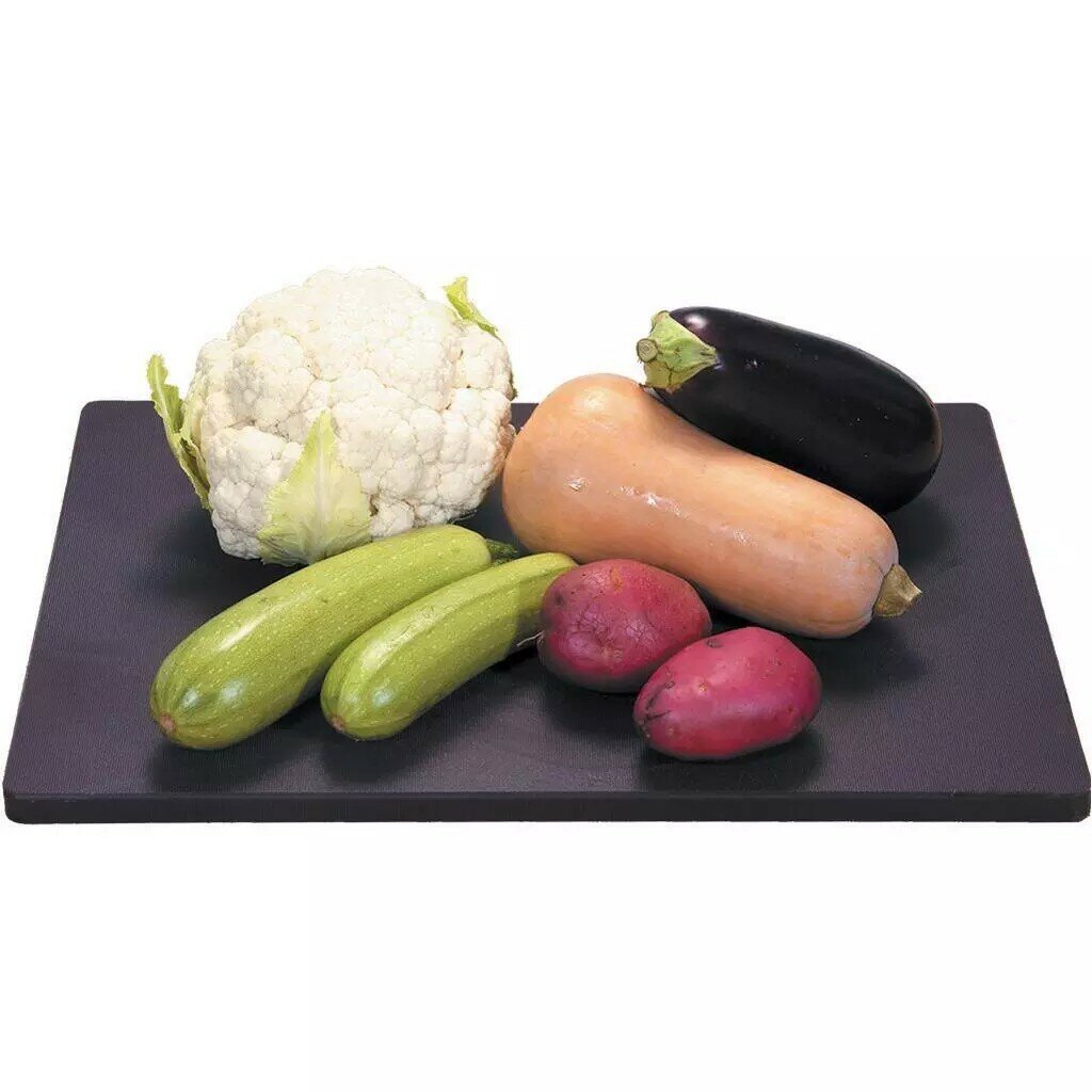 Разделочная доска 400х300х8 мм, пластик, коричневая P.L. Proff Cuisine