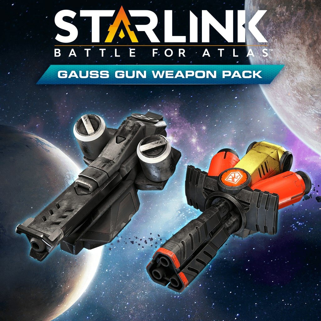 Дополнение Starlink: Battle for Atlas - Gauss Gun / Volcano MK.2 Weapon Pack, цифровое издание PlayStation 4, регион Индонезия / код пополнения баланса