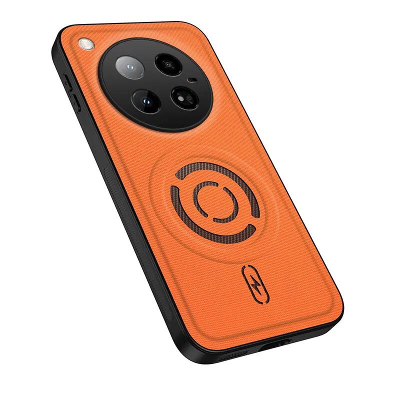 Чехол для Infinix Zero 40 4G, роскошный магнитный Infinix Zero 40 5G, Оранжевый, kjb xk- Orange