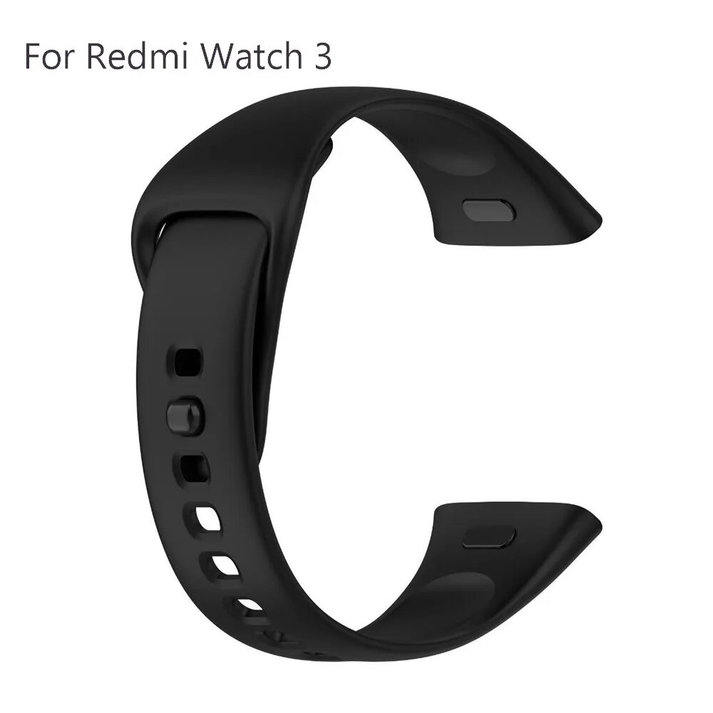 Черный силиконовый ремешок для Redmi Watch 3