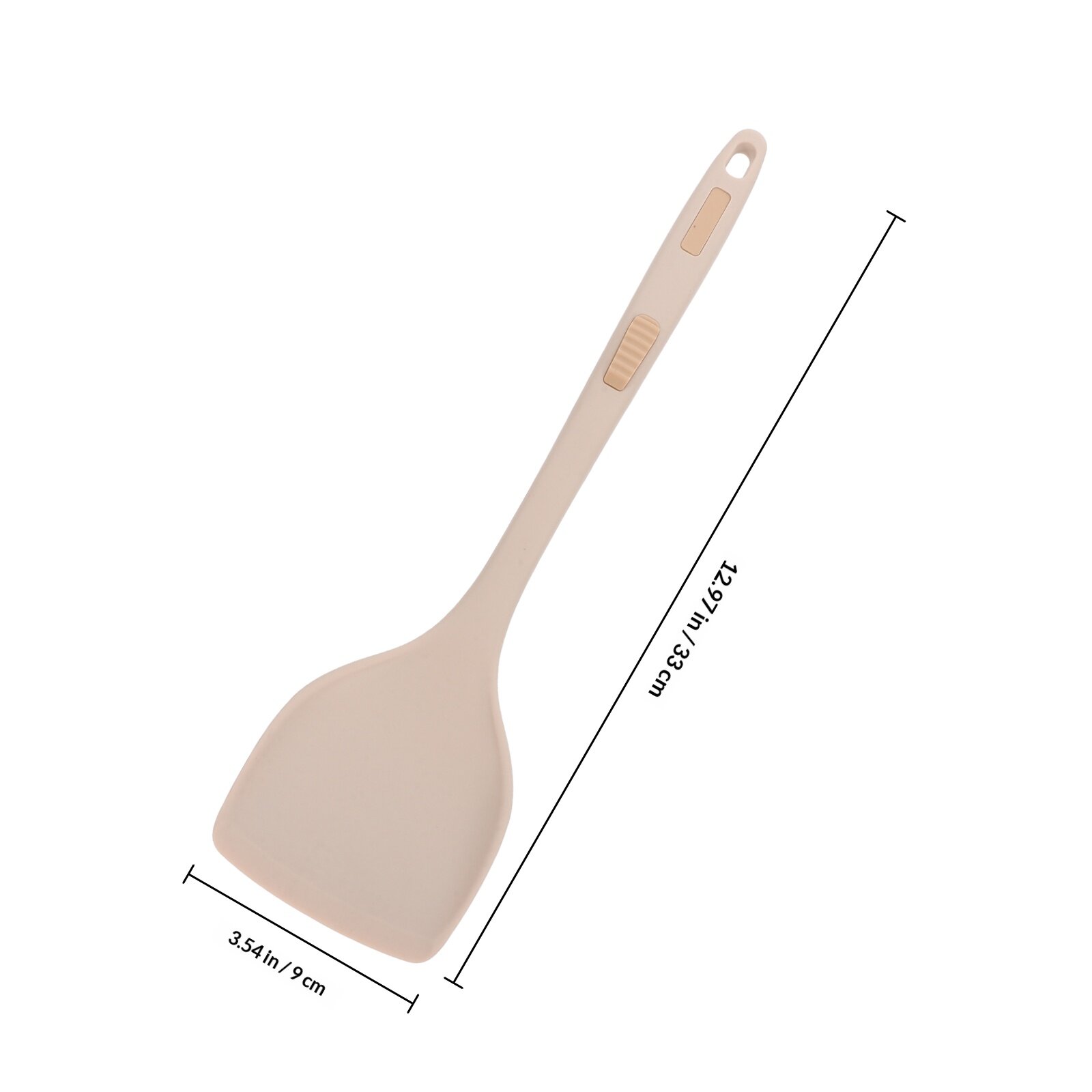 Silicone Spatula Для Комфортного Приготовления Еды Длина 33 См Цвет Beige
