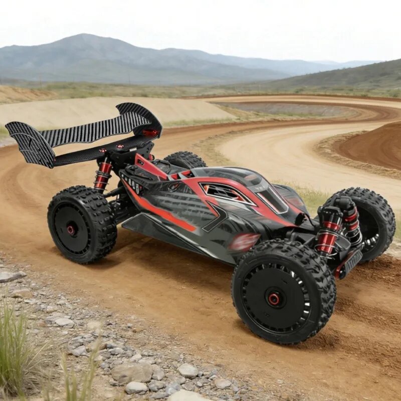 Комплект для тюнинга ARRMA 1/8 TYPHON: задний кронштейн и антикрыло из углеродного волокна