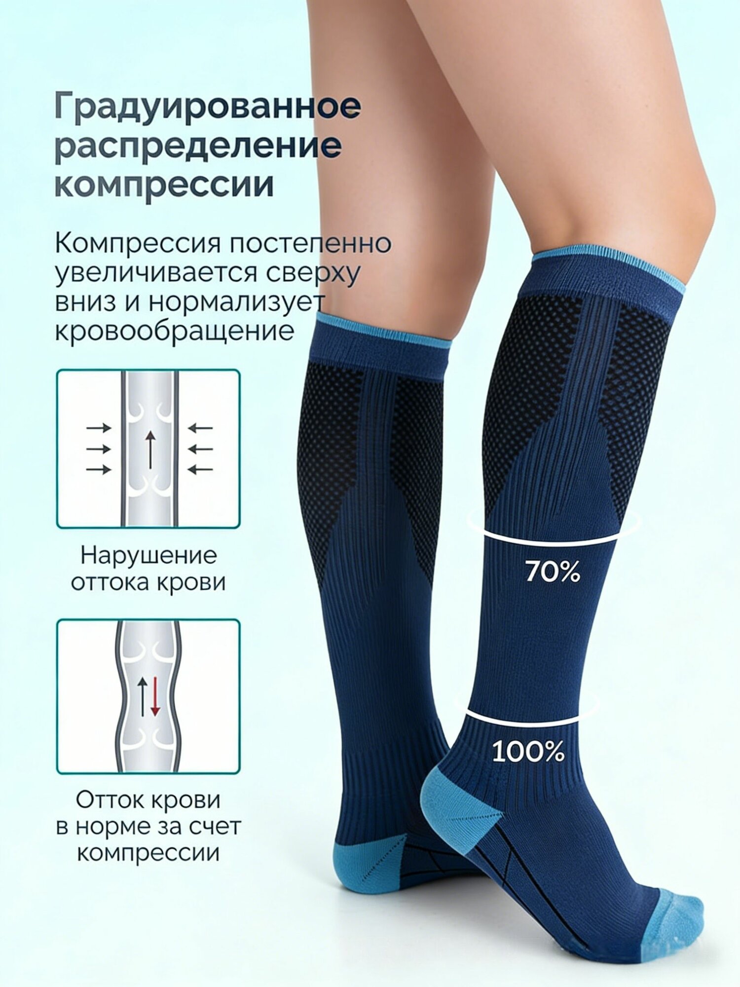 Гольфы женские носки, 1 пара