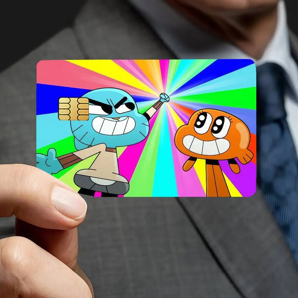 Набор наклеек для кредитных карт Cartoon The Amazing World of Gumball z4