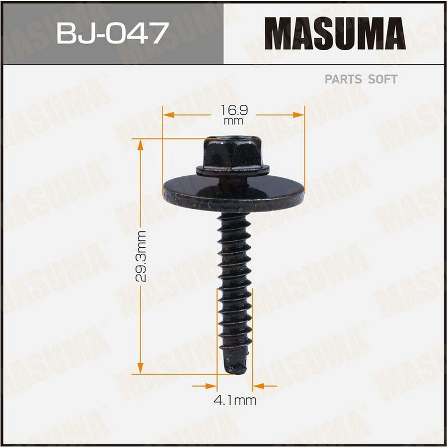 Саморез 4.1 x 29.3 мм 10шт Masuma MASUMA BJ047 | цена за 1 шт