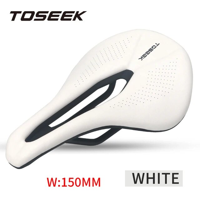 Седло велосипедное TOSEEK TS60 White, 150мм