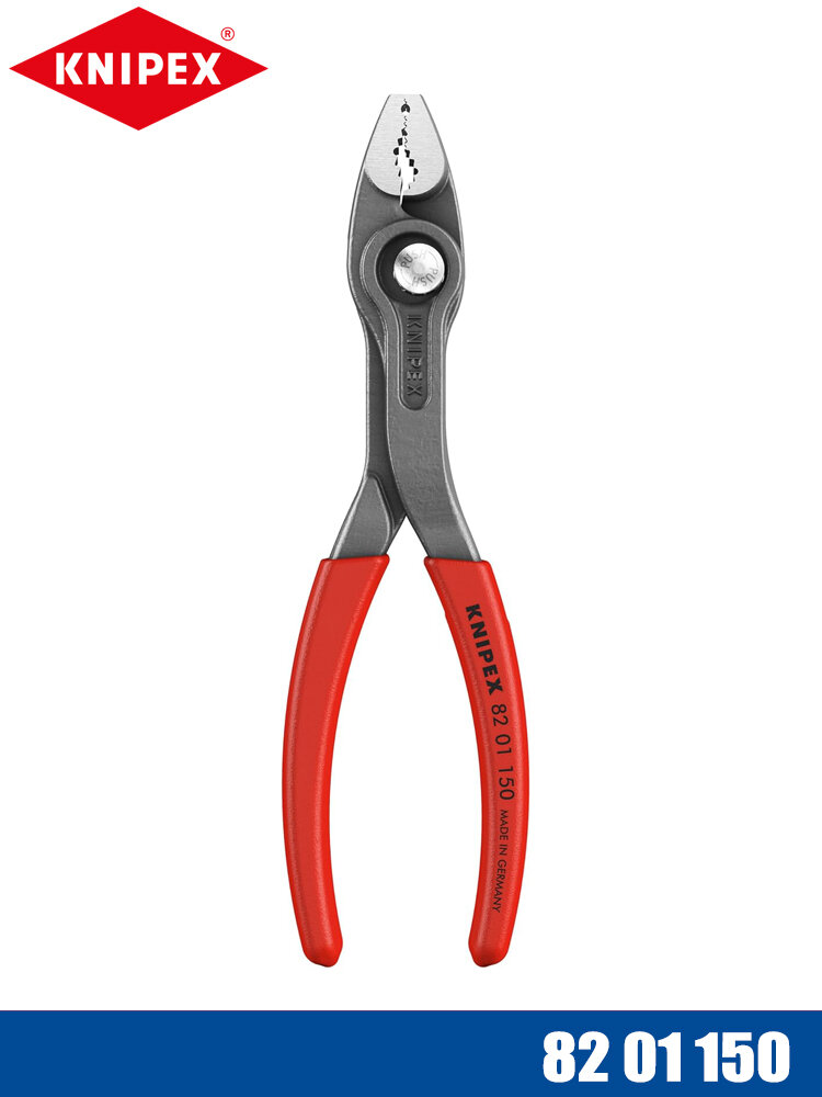 KNIPEX TwinGrip 82 01 150 Прочные ручные плоскогубцы с фронтальным захватом