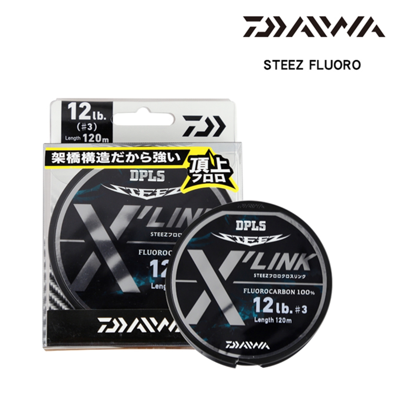DAIWA SALTIGA FLUORO Фторкарбоновый рыболовный шнур 3# 120м, устойчивый к истиранию для морской и пресноводной рыбалки