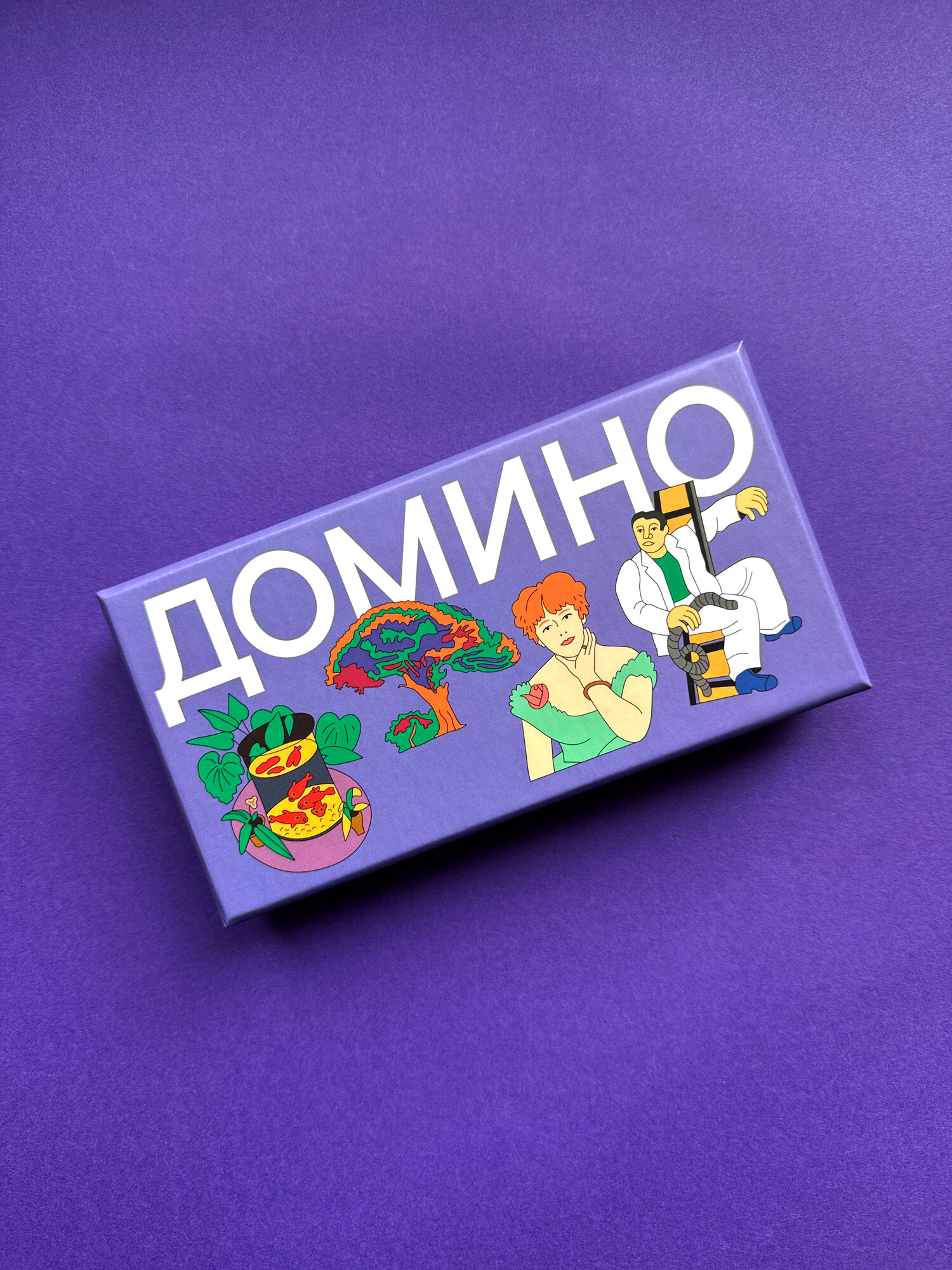 Настольная игра Домино "Шедевры импрессионистов и модернистов" из коллекции гмии им. Пушкина, лото для компании на вечеринку, для детей и всей семьи, 28 фишек