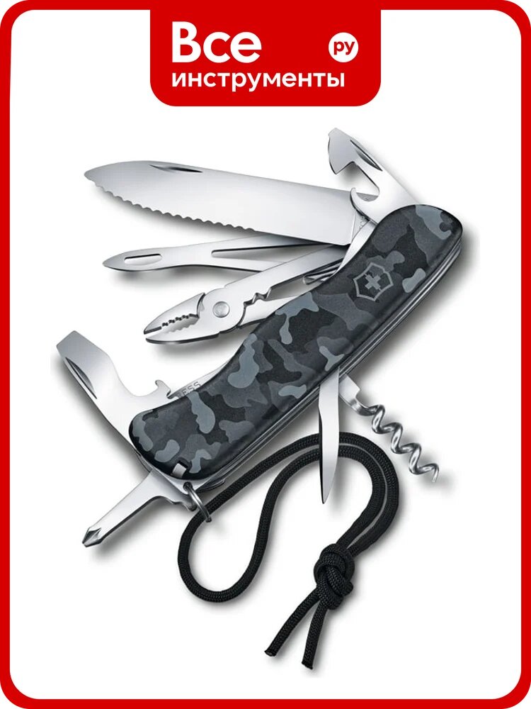 Нож Victorinox Skipper 111 мм, 17 функций, морской камуфляж 0.8593. W942