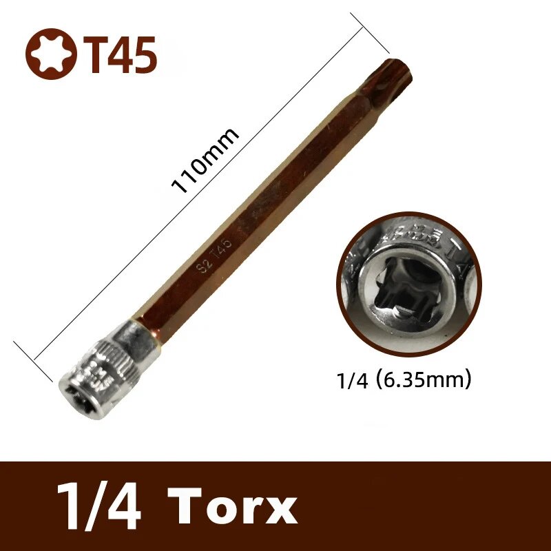 Ручные отвертки Torx Paowuxian T8 T10 T15 T20 T25 T27 T30 T40 T45 T50 T55