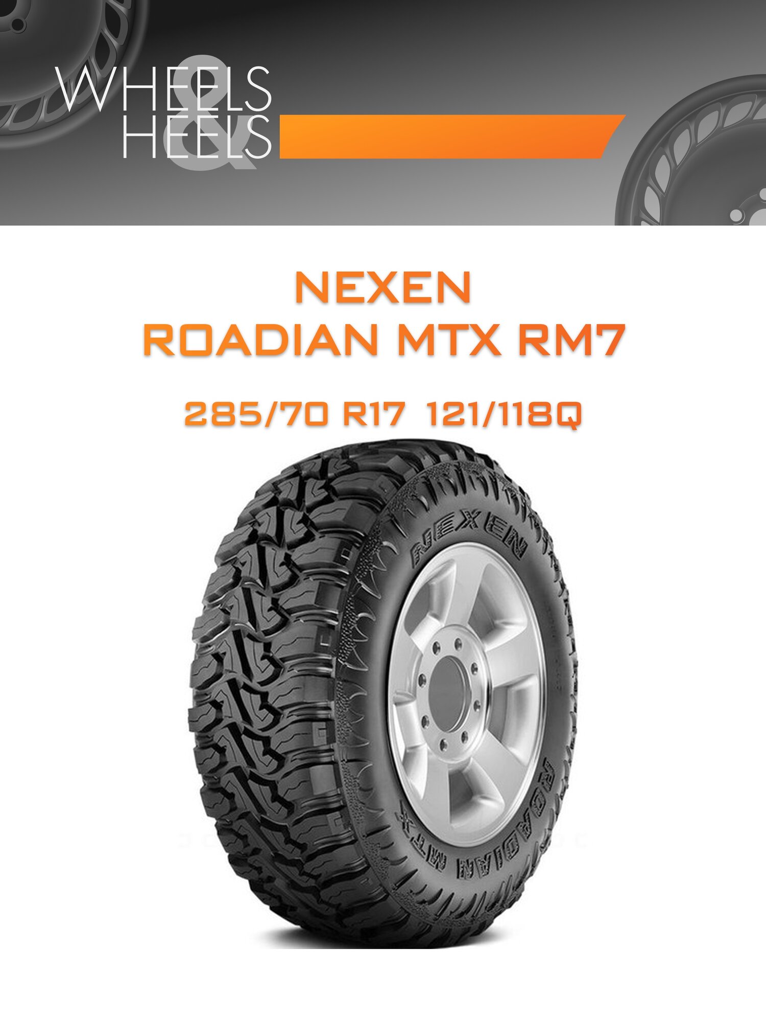 Шина автомобильная NEXEN ROADIAN MTX RM7 MT 285/70 R17 121/118Q SUMMER, летняя, универсальная