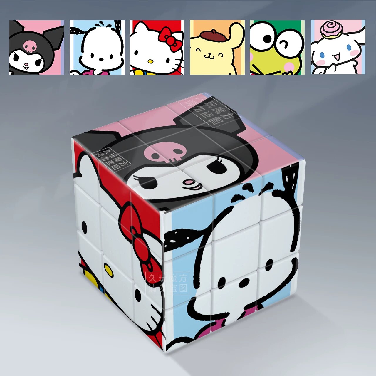 Sanrio 3x3 Пазл Куб Образовательная Игрушка для Студентов Снижение Стресса Креативный Дизайн Модель 2-04