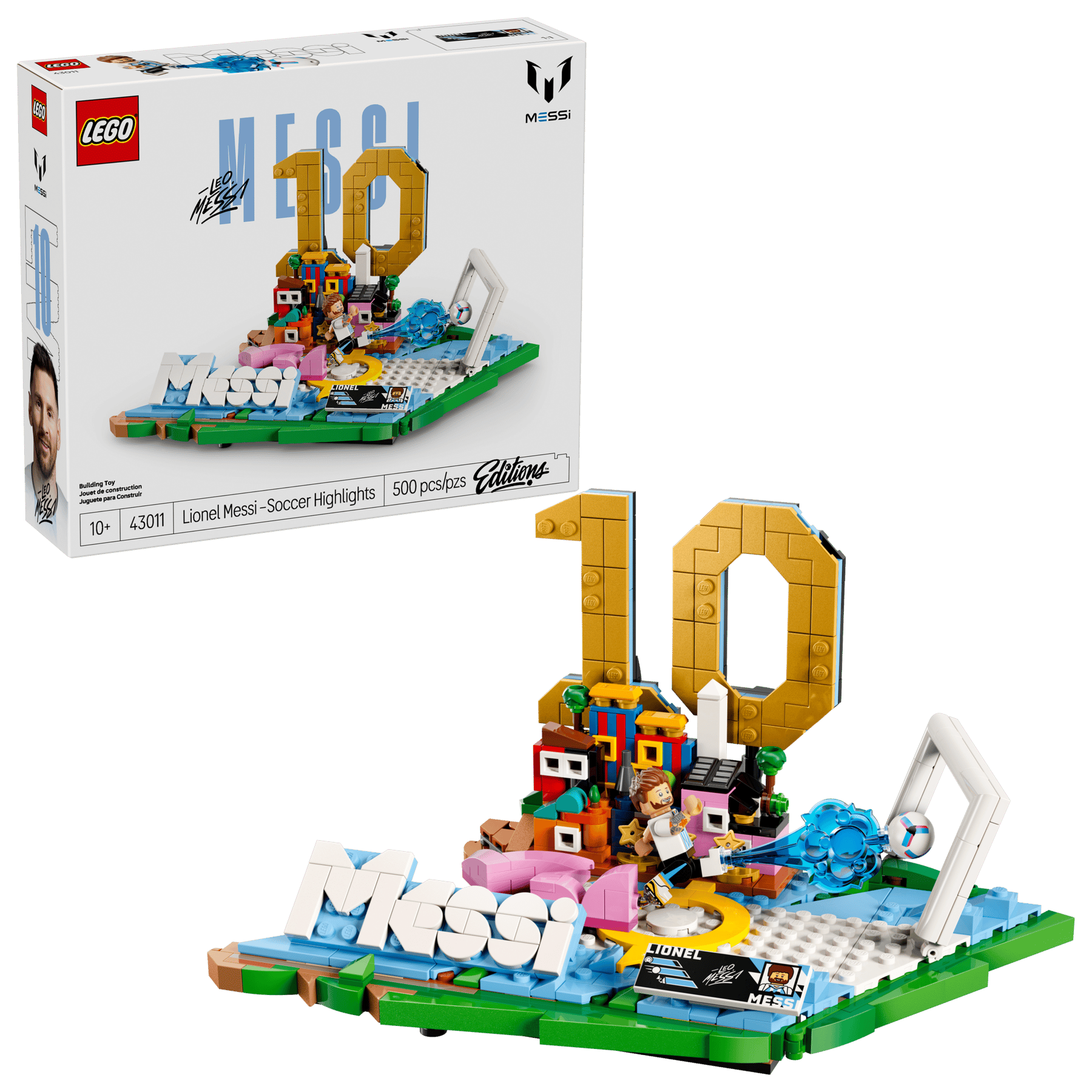 Конструктор LEGO Editions 43011 Лионель Месси — лучшие моменты матчей, 500 дет.