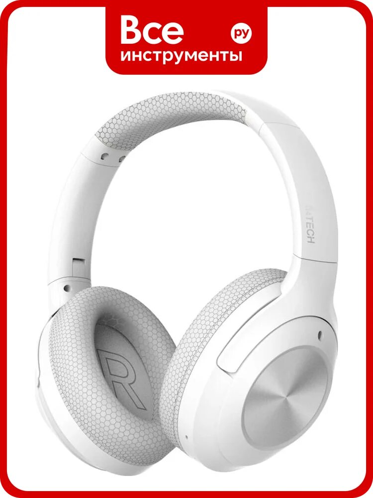 Гарнитура A4TECH Fstyler BH220 мониторные белый беспроводные bluetooth (BH220 WHITE) 1971866