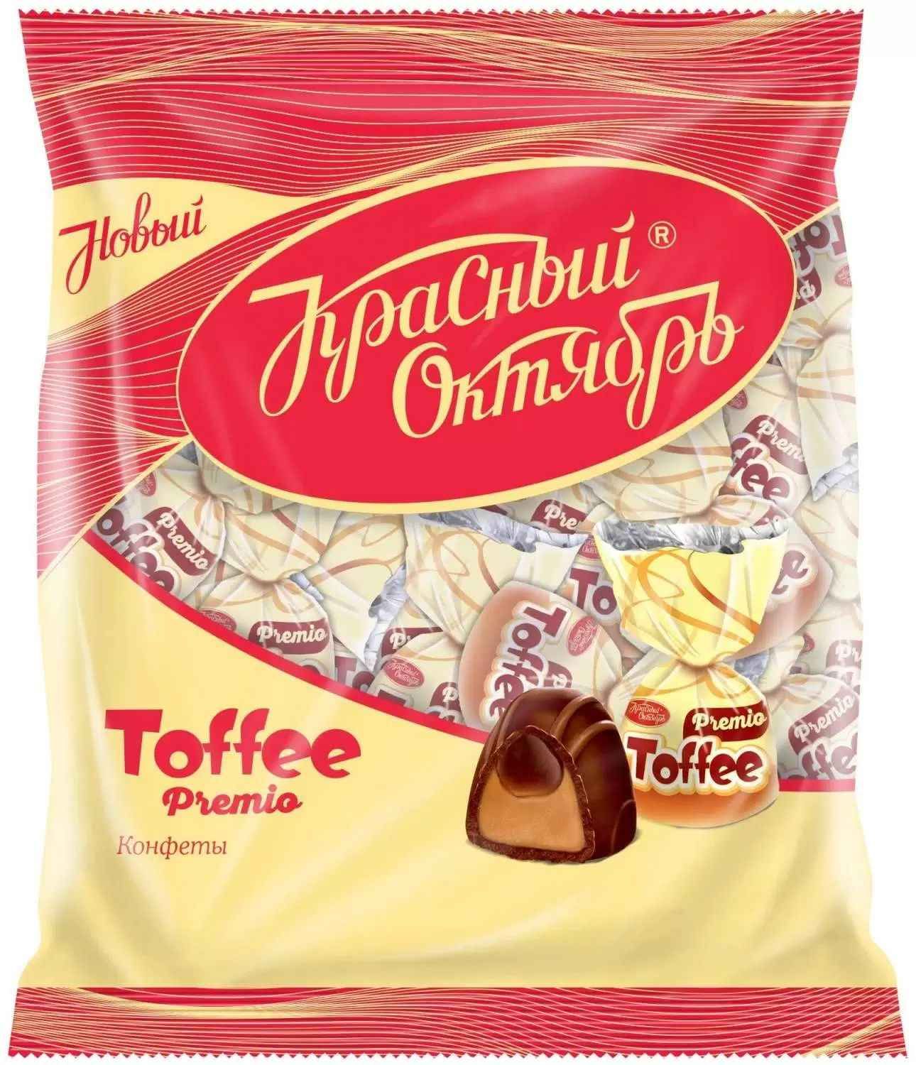 Красный Октябрь Конфеты Toffee Premio 250 г