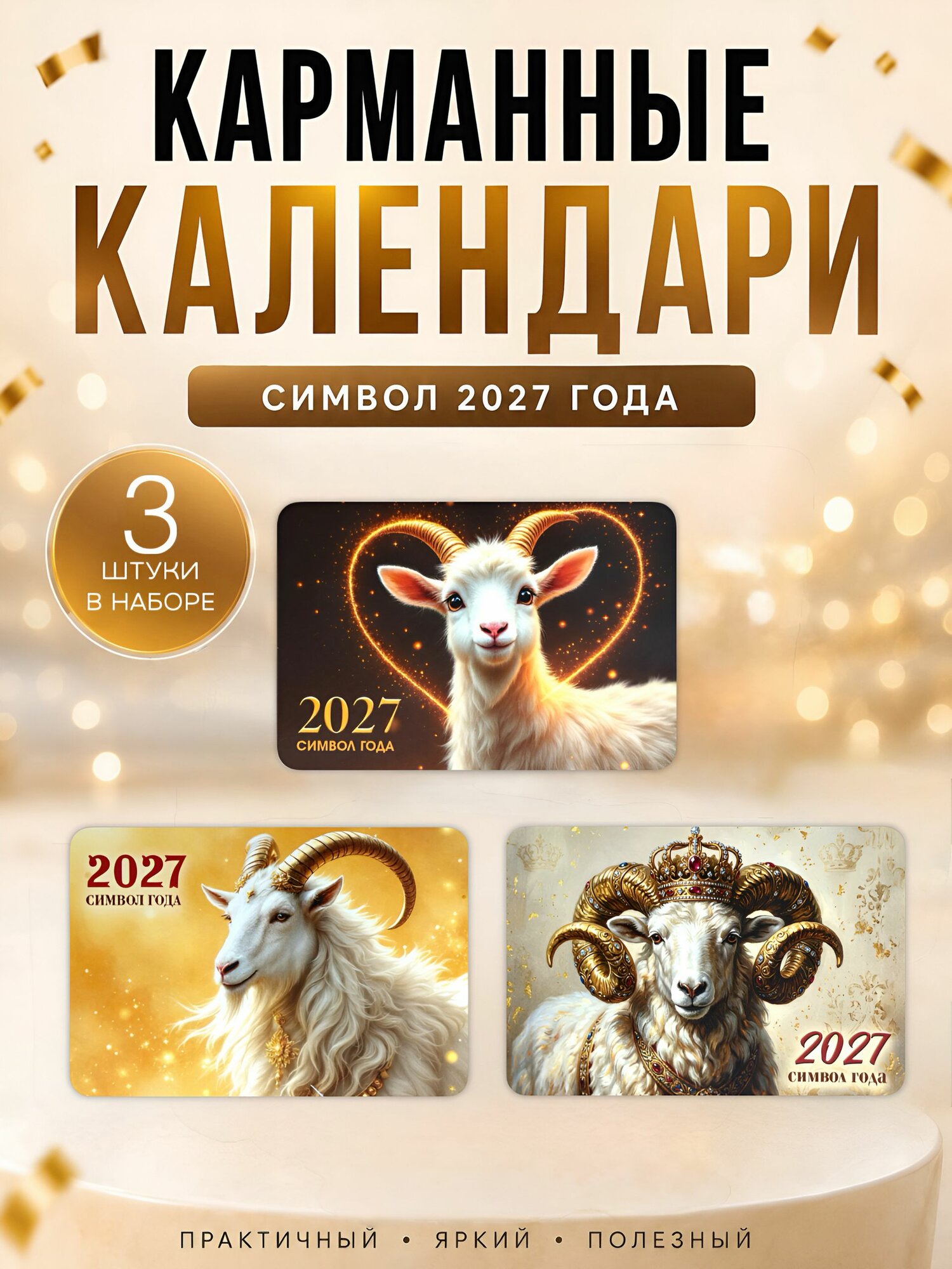 Календари карманные 2027 3шт
