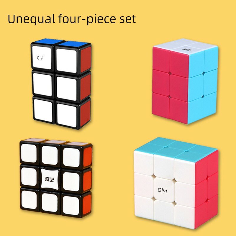 Qiyi 123+133+223+233 Набор кубов, 4-штучная коллекция Speed Cube для скоростного кубинга, обучающая игрушка