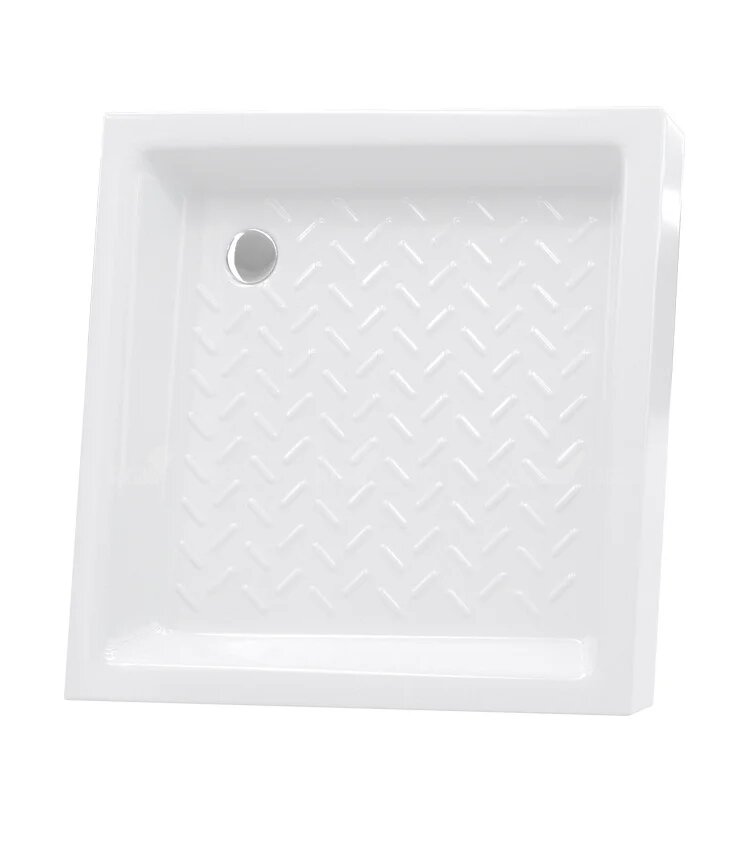 Поддон для душа RGW Ceramics CR-088 керамический, 80x80 см, квадратный, низкий, с антискользящим покрытием, немецкий