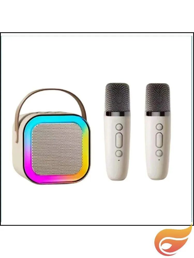 Портативная колонка с микрофоном для караоке, Bluetooth динамик, мощный звук, для улицы, дома, танцев и детей