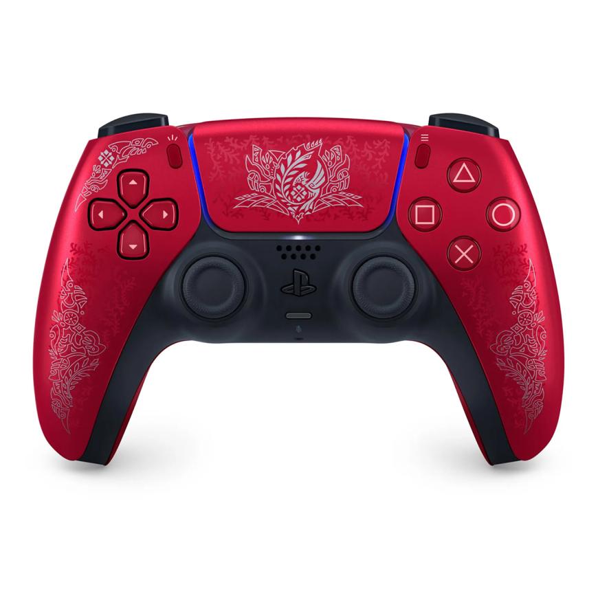 Беспроводной контроллер Sony DualSense Monster Hunter Wilds Limited Edition для PS5, бордовый/чёрный
