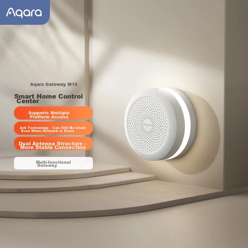 Умный домашний шлюз Aqara M1S совместимый с Mi Home и Apple HomeKit дистанционное управление звуковой и световой