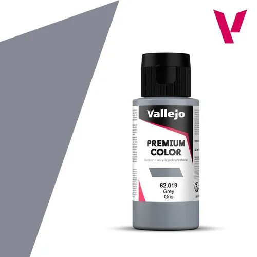 Серая. Краска акрил-уретановая Vallejo Premium 60мл