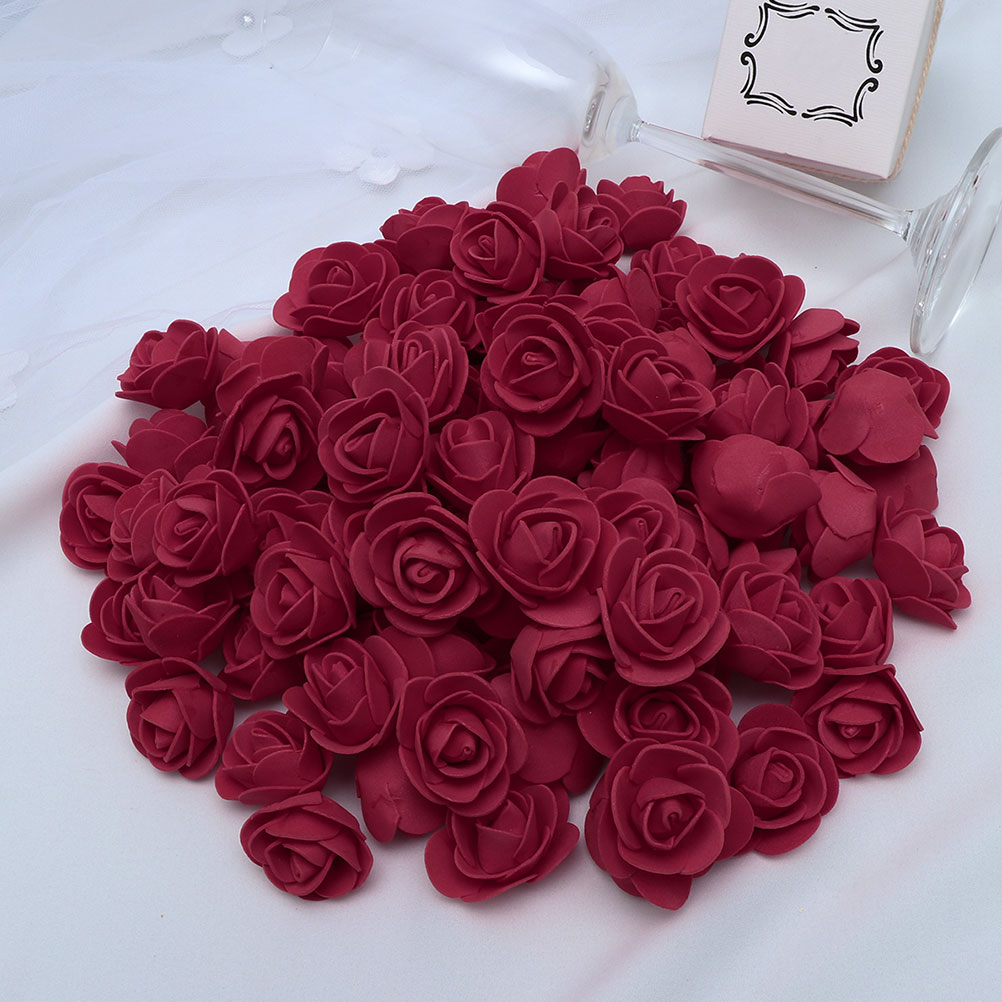 50 Штук Искусственные Розы Из Пены ДляDIY Декора Размер 3.50X3.50X2.50CM