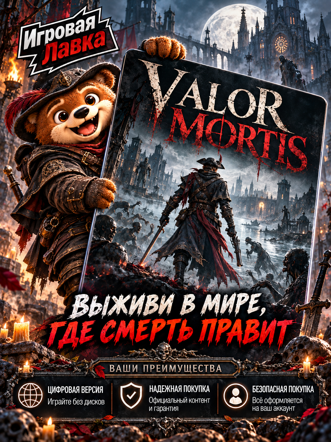 Valor Mortis Standard Edition для PlayStation | США | Цифровой код активации