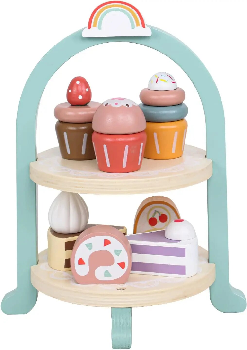 Деревянная кухонная игровая панель Tea Set