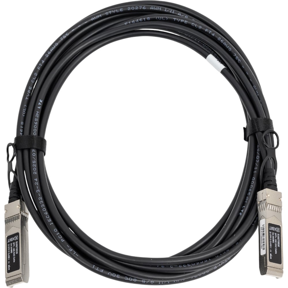Кабель XBIT SFP+ 10G DAC 5м 24AWG S10GT0530