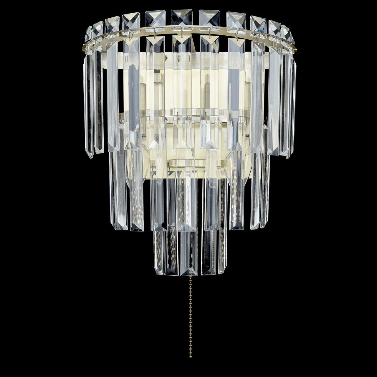 Бра Citilux Фонда CL303323, 2×E14 по 60 Вт, бронзовый/прозрачный