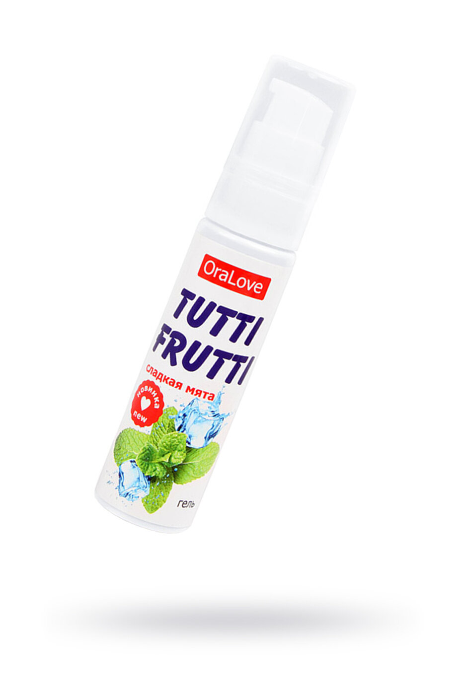 Съедобная гель-смазка Tutti-Frutti для орального секса со вкусом сладкой мяты, 30 мл.