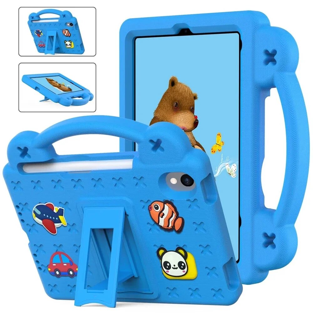 Детский чехол для iPad Mini 6 из ЭВА Air 11 2024 Синий, For iPad Mini 1 2 3, blue