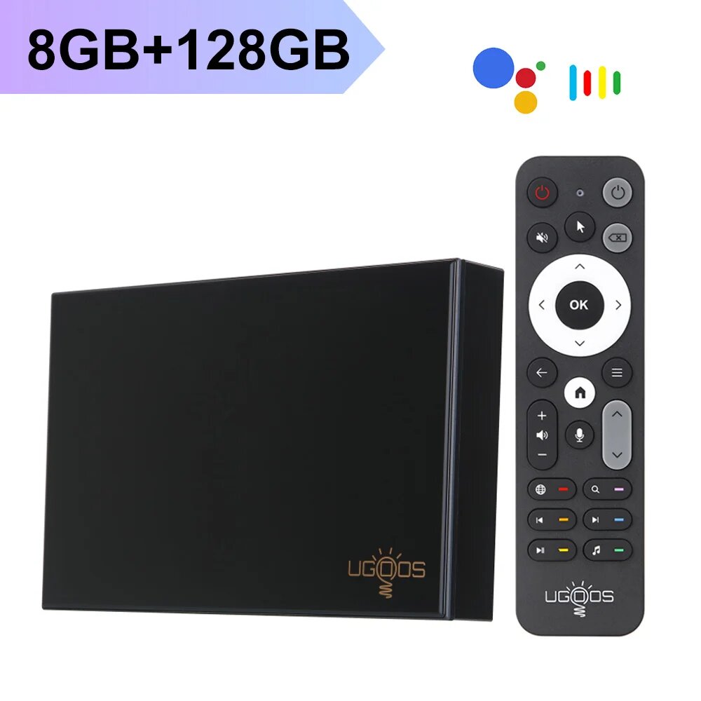 UGOOS SK3 RK3588S2-DV ТВ-приставка Android 12 8ГБ/128ГБ 100В-240В, вилка стандарта США, SK3