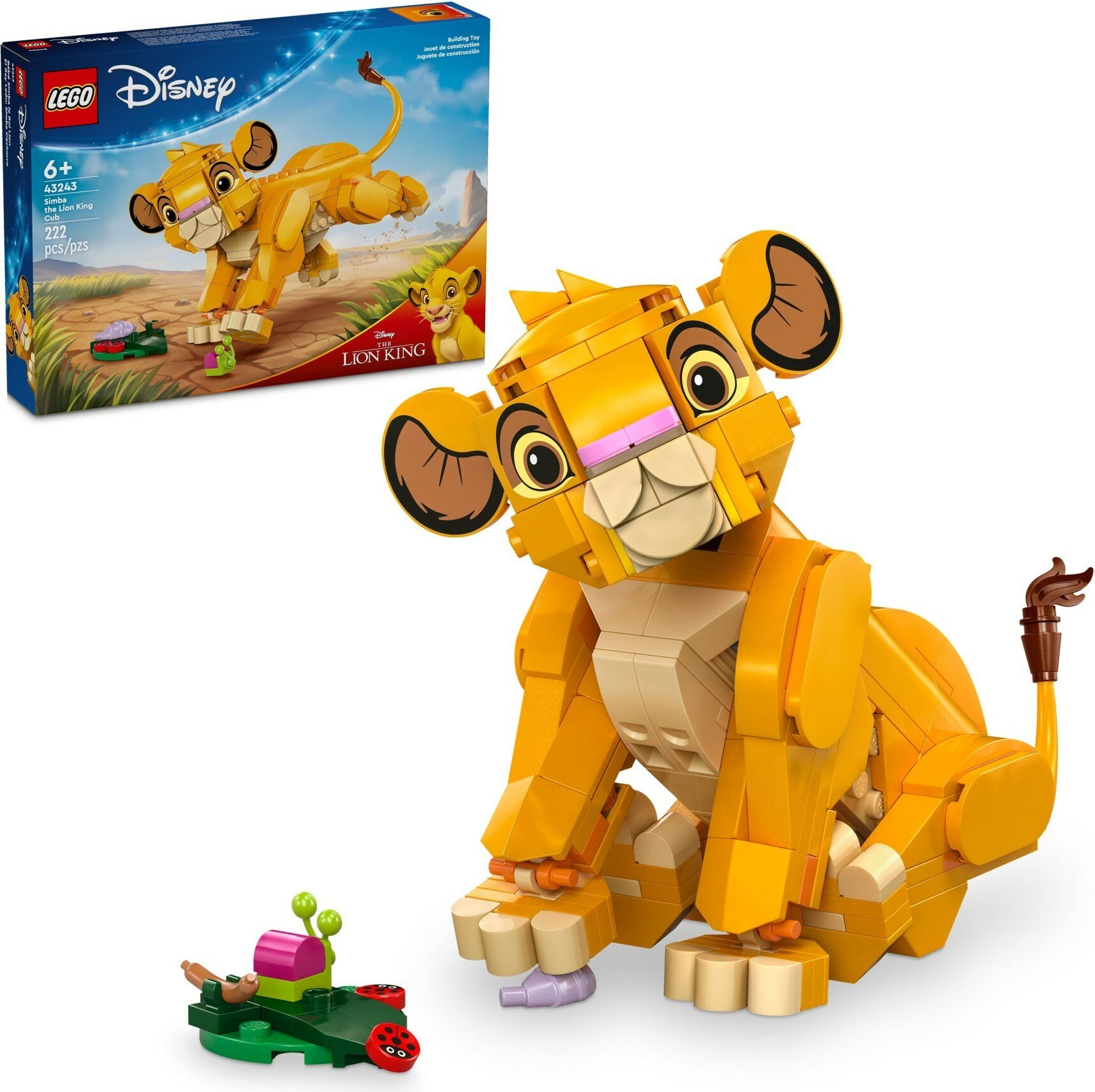 Конструктор LEGO Disney 43243 Король Лев Симба, Simba the Lion King Cub, 222 дет.