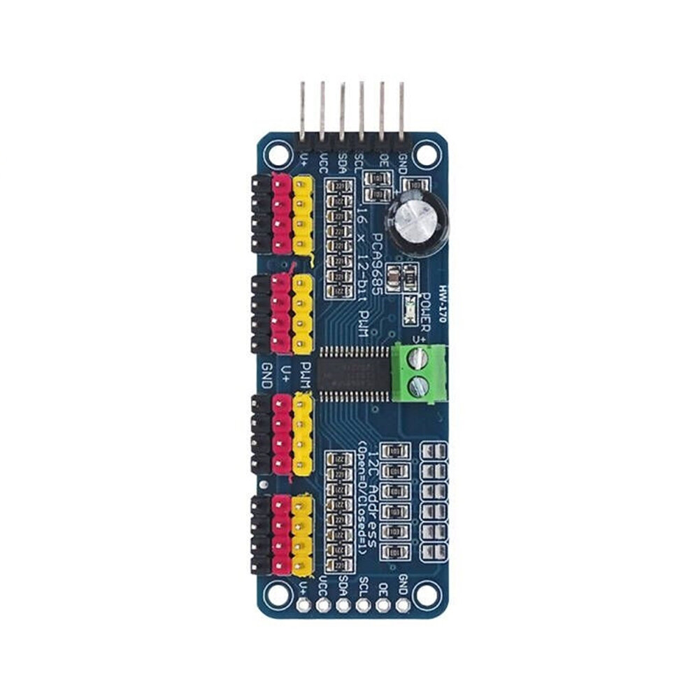 PCA9685 16-Канальный PWM Сервоприводной Контроллер С Интерфейсом IIC Для