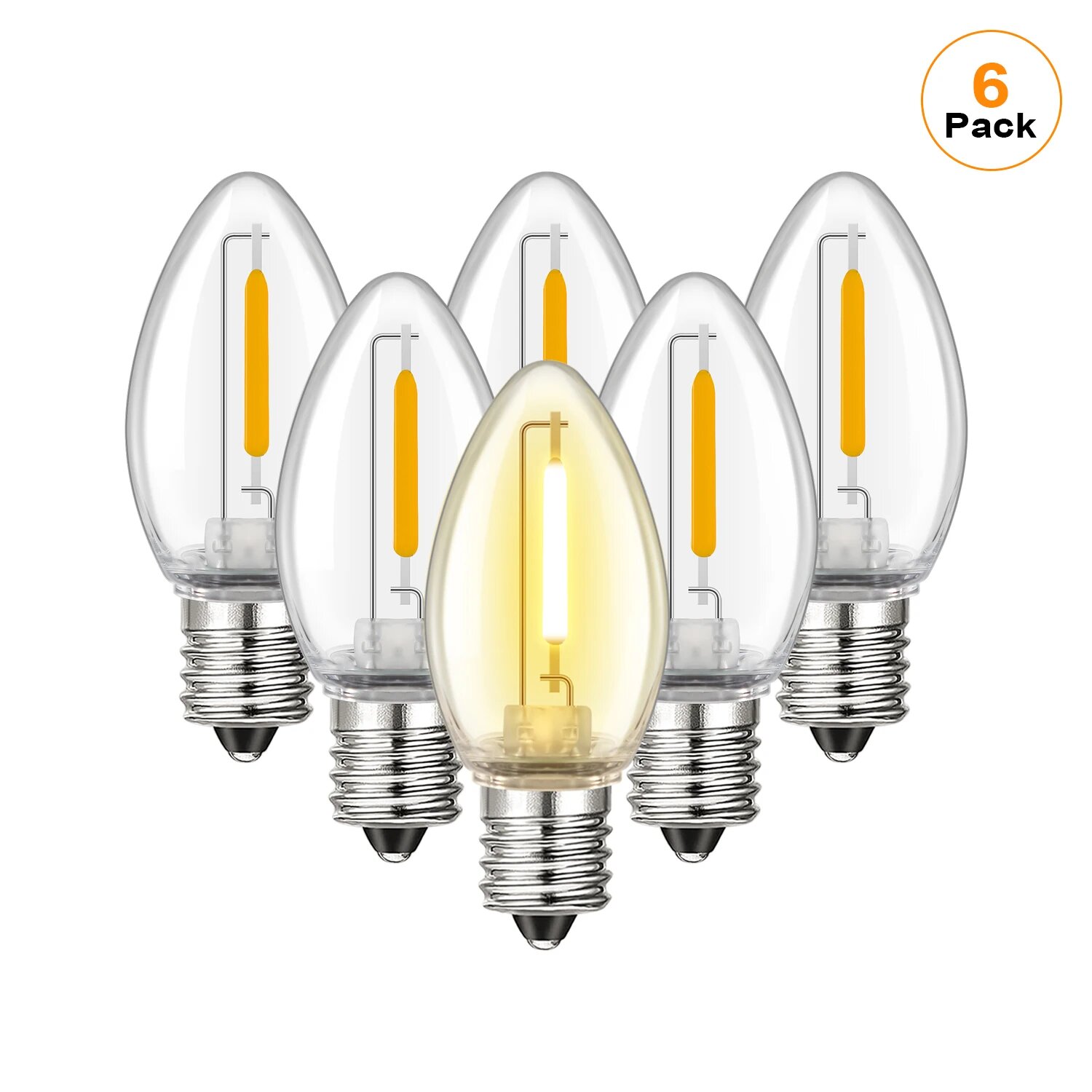 Лампочки Genixgreen C7 1W 6pack E12 220V Да 50 шт