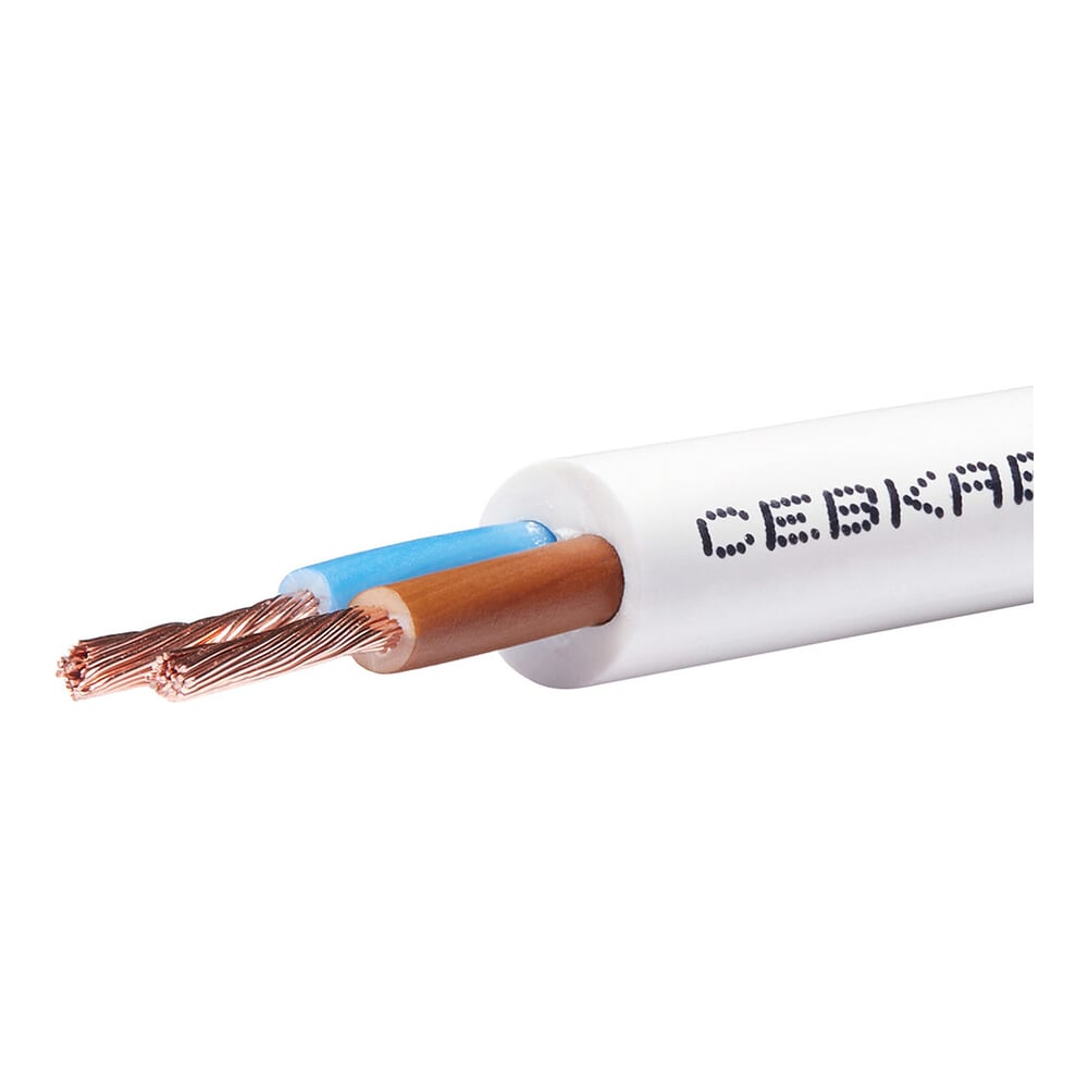 Провод Севкабель ПВС 2х2,5 мм, ГОСТ, 30 м 05547