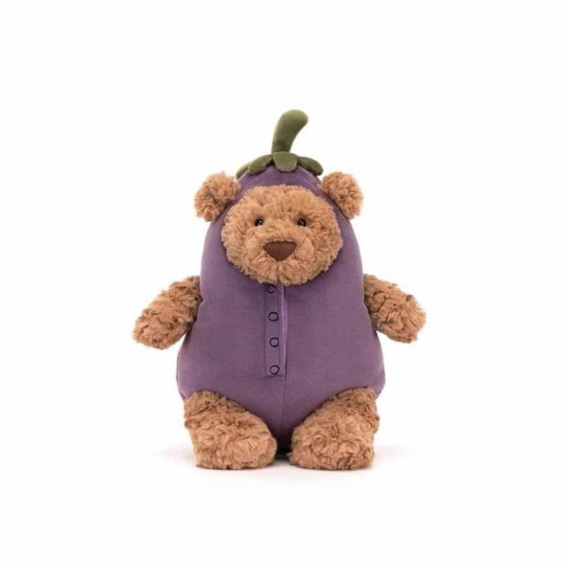 Плюшевая игрушка Jellycat Eggplant Bear 26 см мишка баклажан