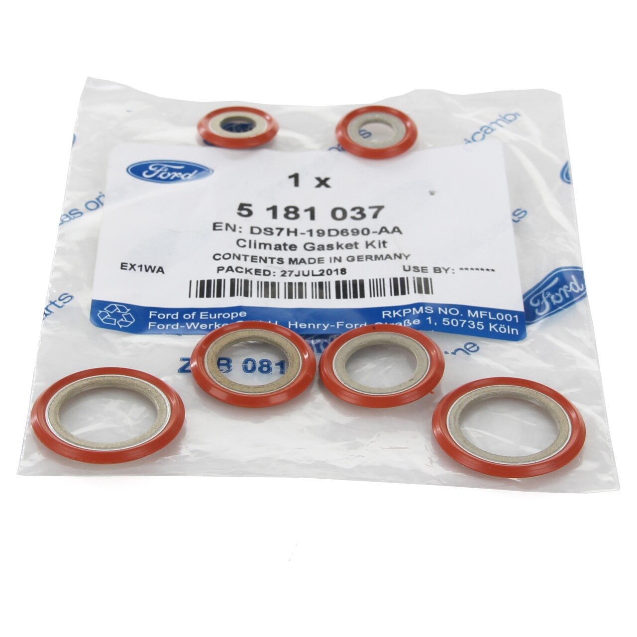Кольцо уплотнительное Ford 5 181 037
