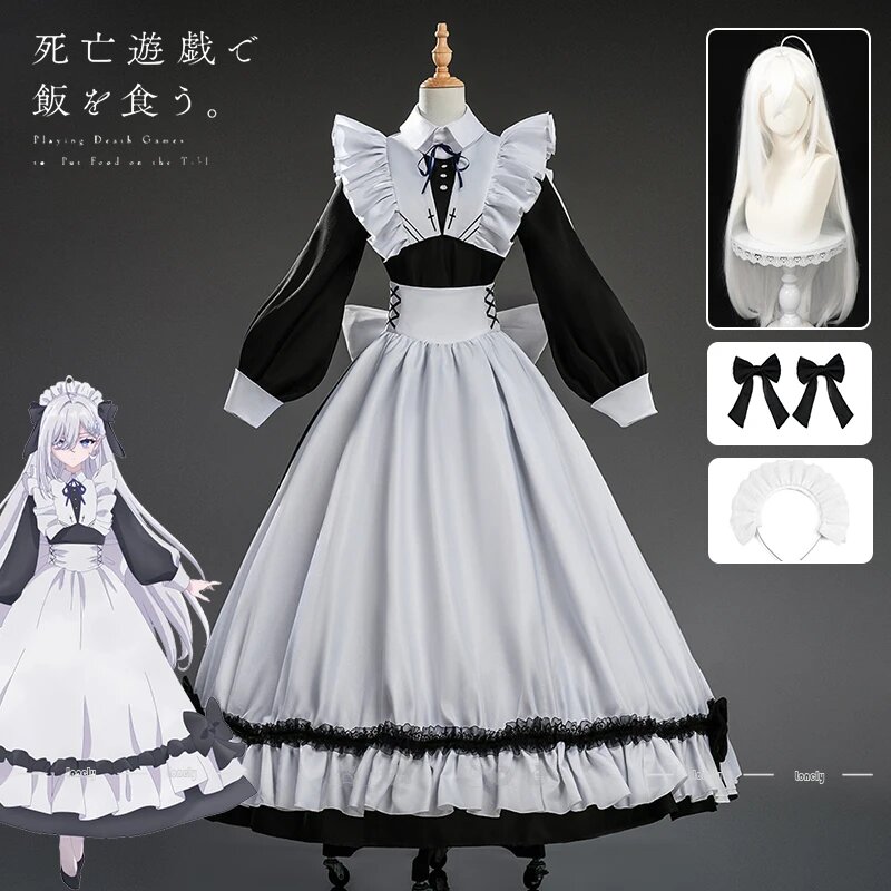 SHIBOYUGI Yuki Sorimachi Косплей Костюм Горничной Черный, L, Costume Wig