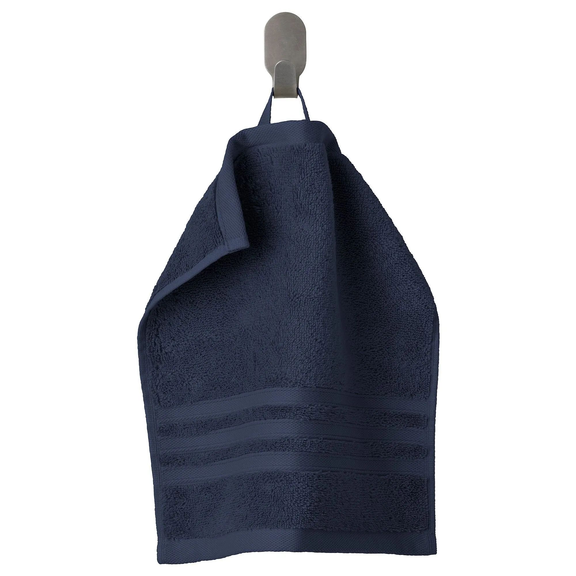 IKEA Полотенце для лица, рук 30x30 см, бязь, синий, 1 шт-