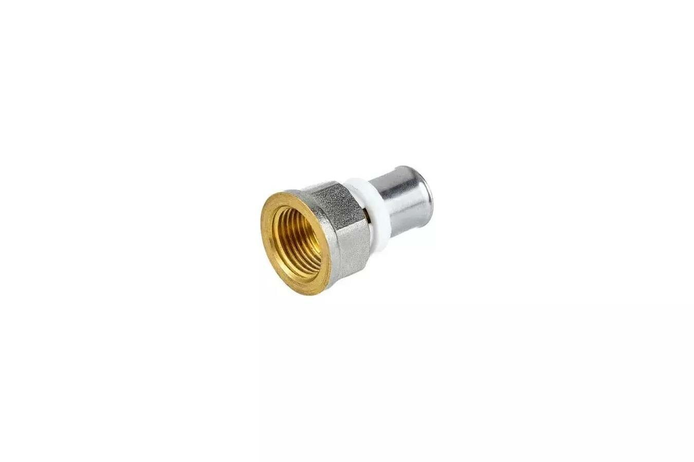 Пресс муфта переходная 26х3/4" ВР, никель, STI