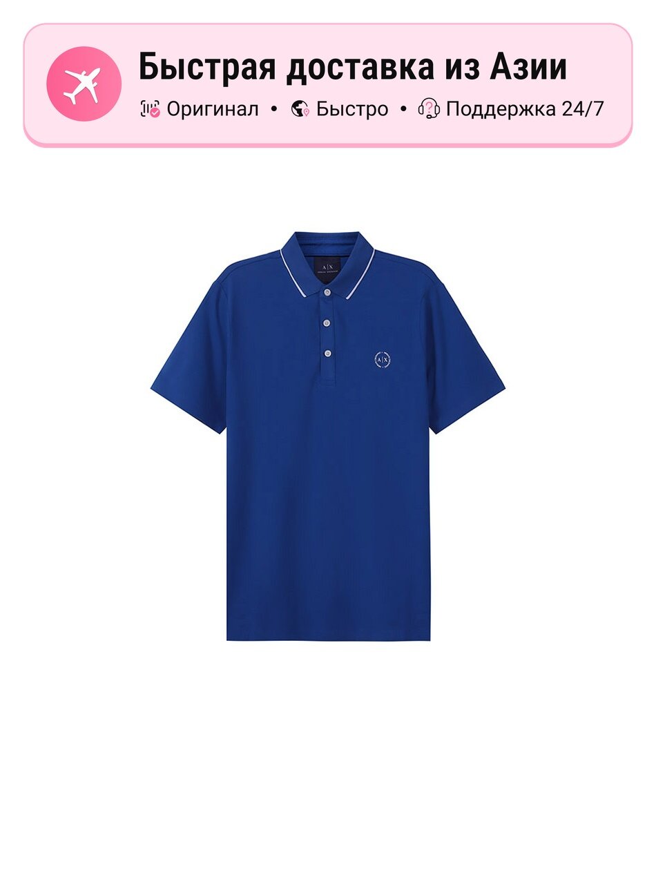 Поло Armani Exchange Indigo Polo Collar Moderate Straight Fit