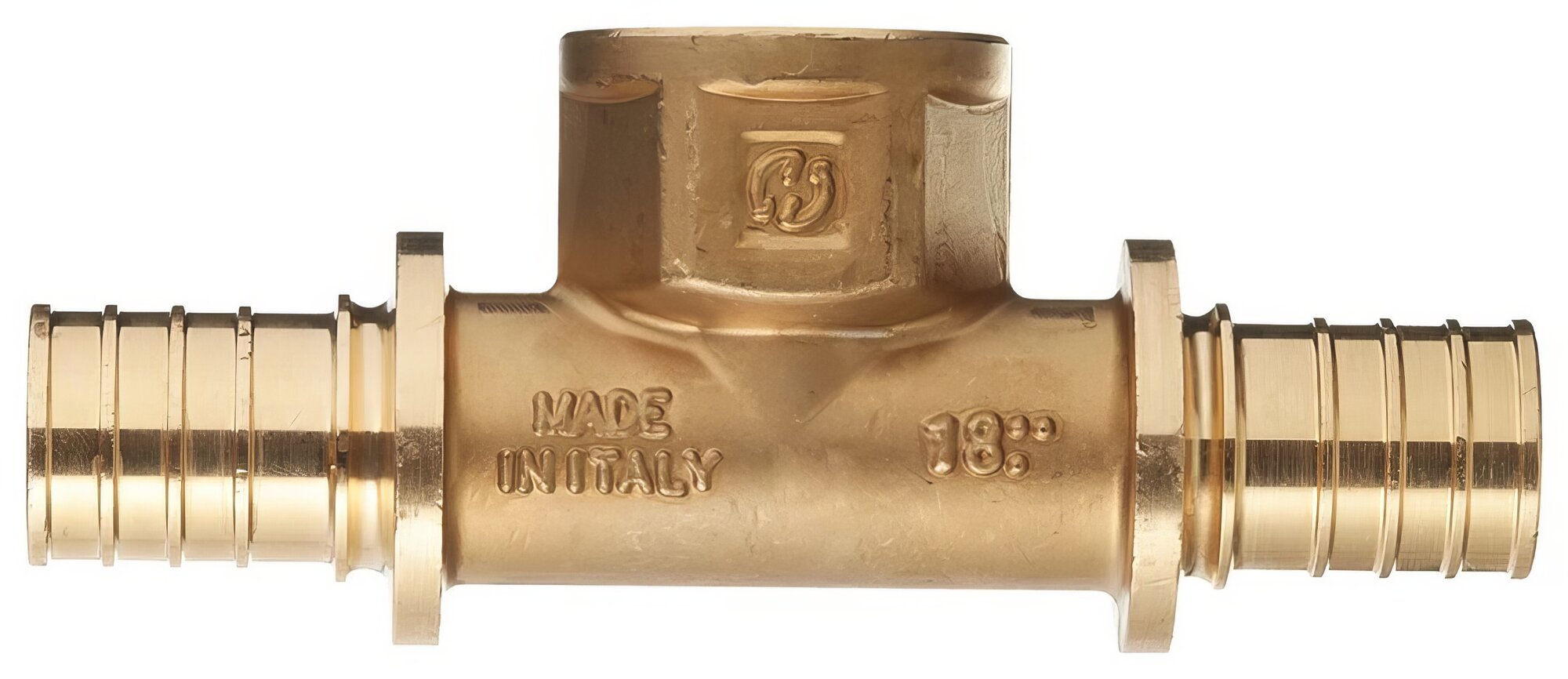 Тройник Stout 25 мм х 3/4 ВР(г) х 25 мм латунный (SFA-0028-002534)