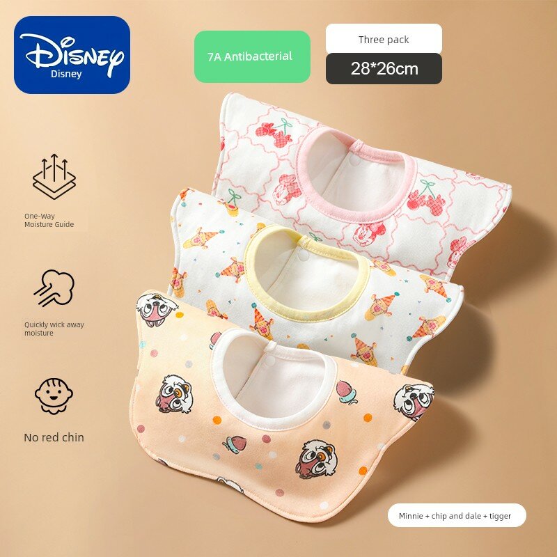 Disney Микки Минни Тиггер Беби-Бибс Набор 3 шт Водонепроницаемые Хлопковые